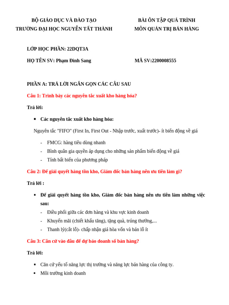 Bai Kiem Tra Cua Sang - qtbh-k22 | PDF