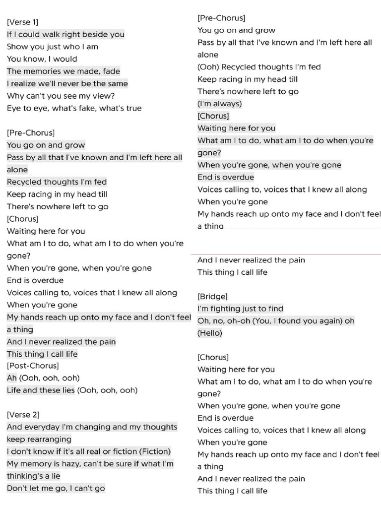LIFE Lyrics Neuro-Sama | PDF