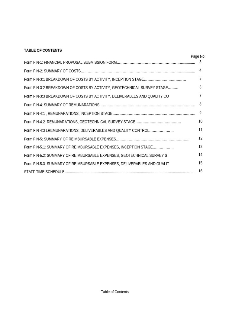 Cocel - BD - Northlands Underpass - Financial Proposal For Geotechnical ...