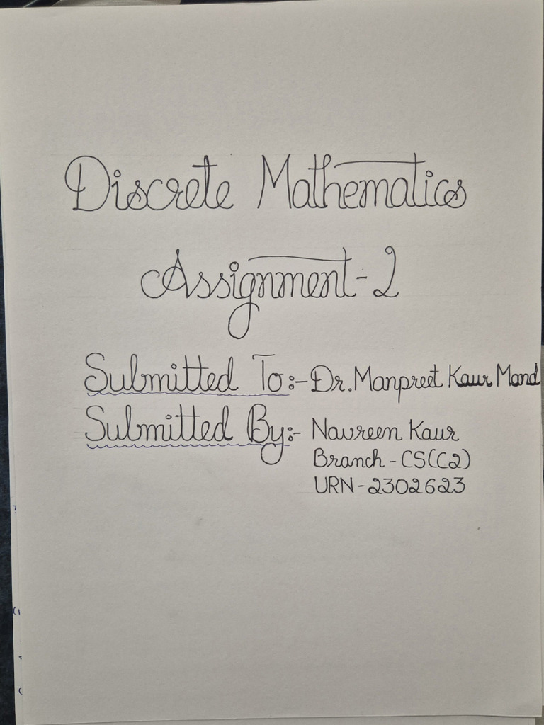 Navreen DM Assignment 2 - 250508 - 222247 | PDF