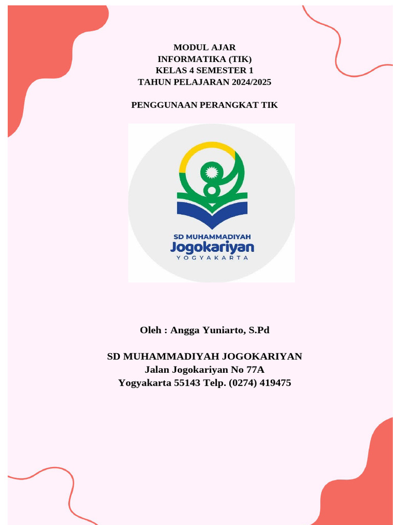 Modul Ajar TIK Kelas 4 SD Muhammadiyah | PDF