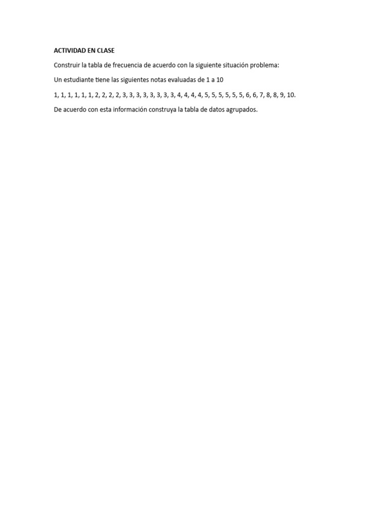 Actividad en Clase | PDF
