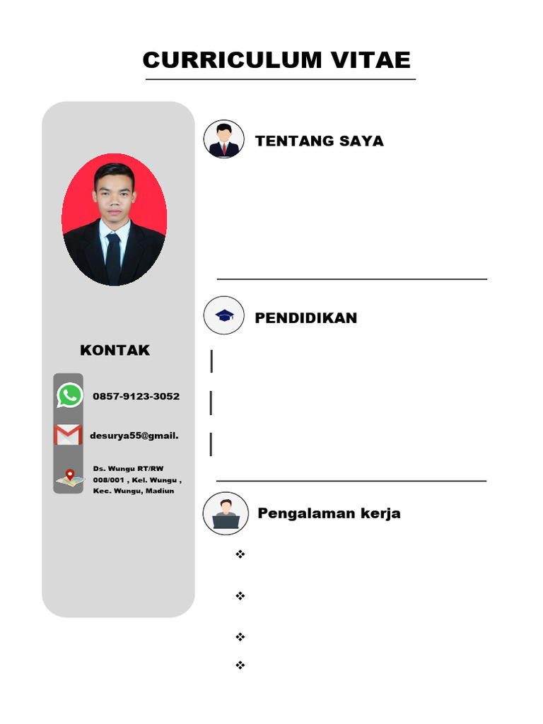 Cv Rizki Surya Adji Wicaksono | PDF