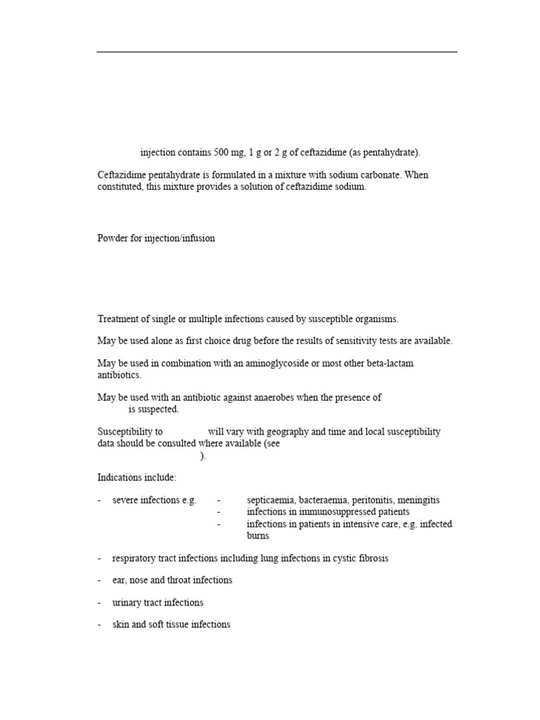 Fortum Injection Pi Ipi05si Approved 25jul17 | PDF | Creatinine ...