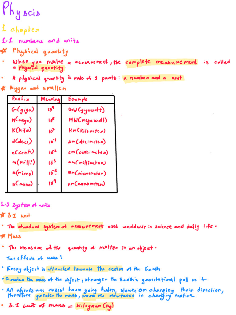 Physics | PDF | Mass | Volume