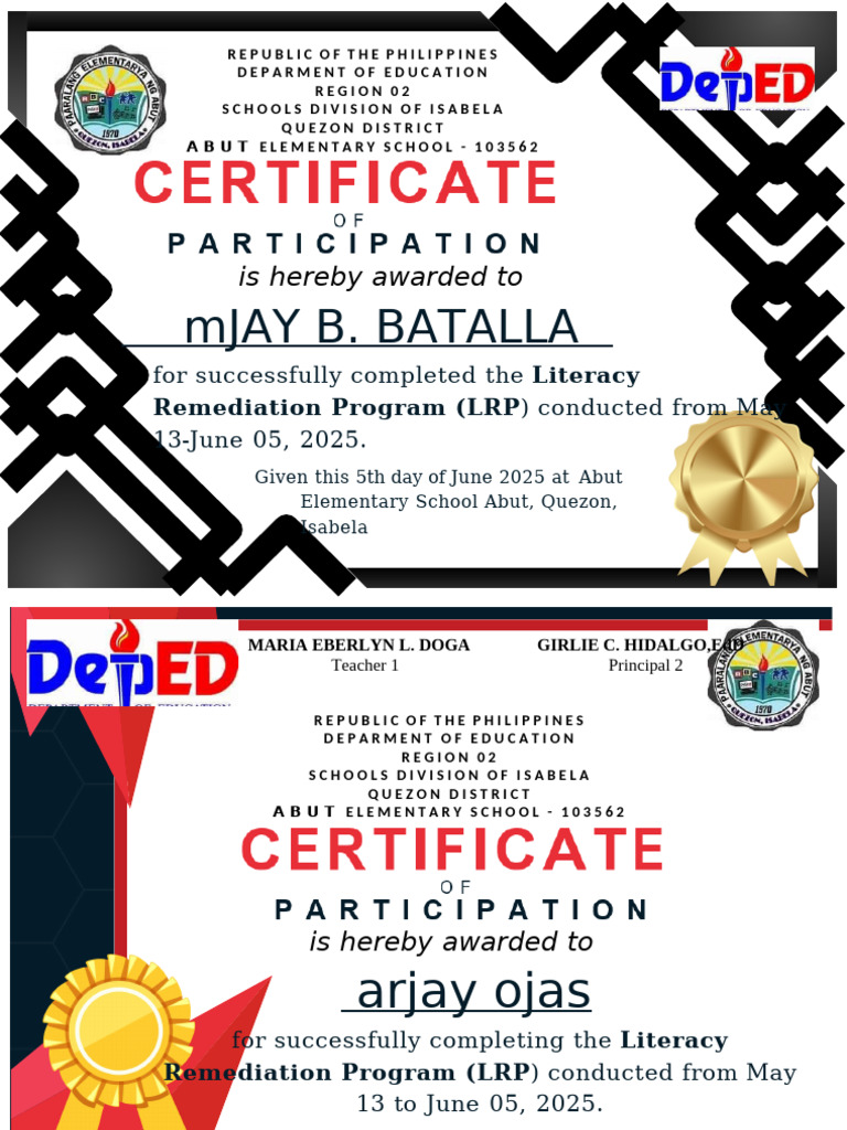LRP Certificate | PDF