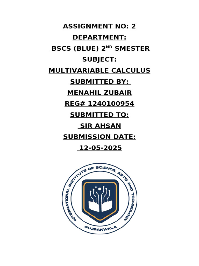 Assignment No 2 | PDF