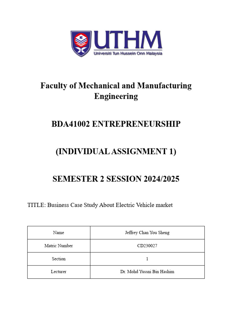 Faculty of Mechanical and Manufacturing Engineering | PDF