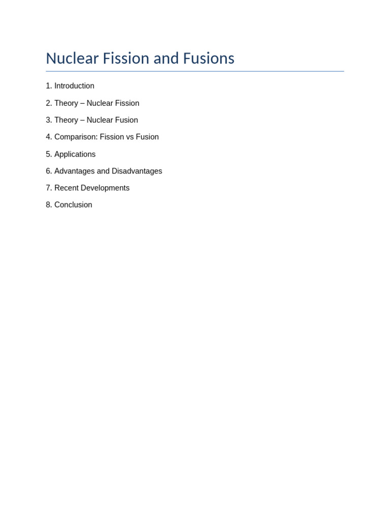 Nuclear - Fission - and - Fusion - Project 3 | PDF | Nuclear Fusion ...