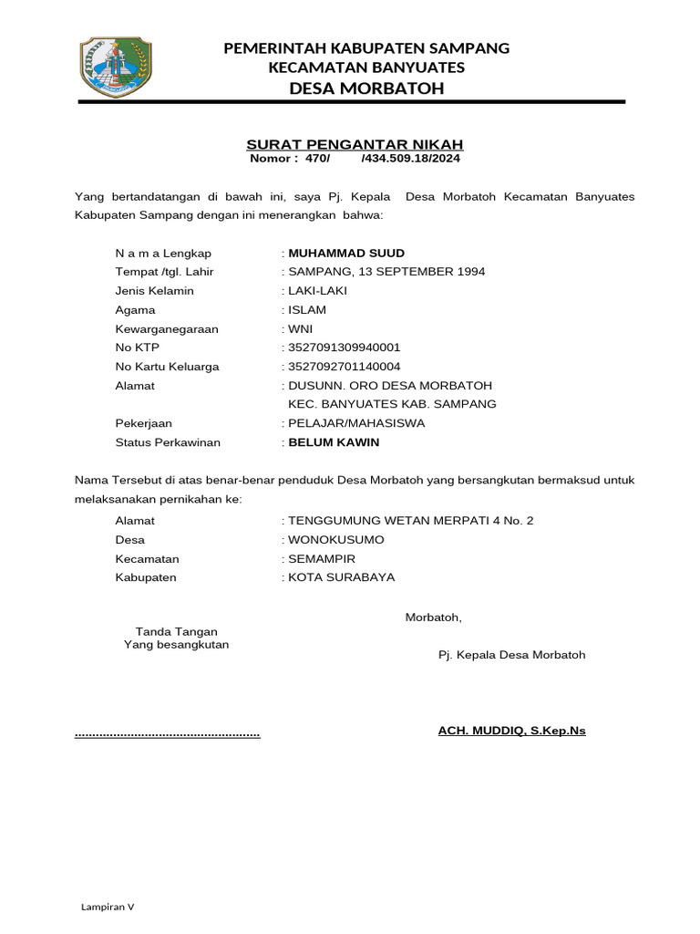 Model-N1-N6-2020-Formulir-NIkah | PDF