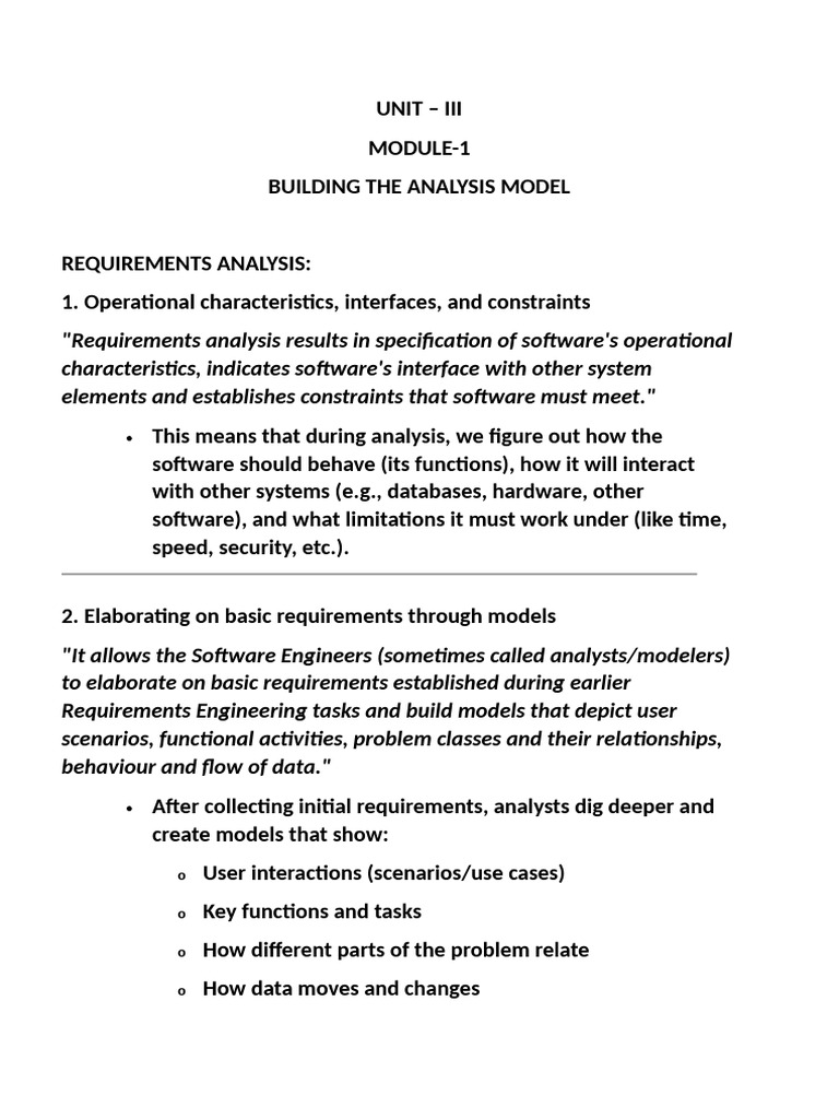 Osmania University Matrusri Engineering College Hyderabad Software Engineering UNIT - 3 Module 1 ...