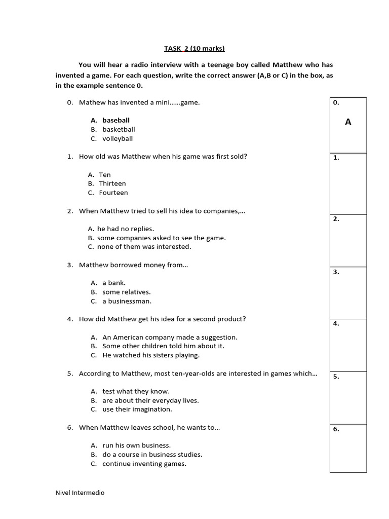 List Task 2 Model Oint | PDF