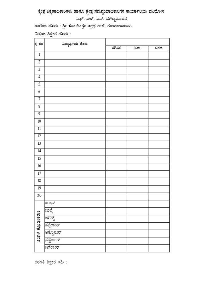 FLN 1 | PDF