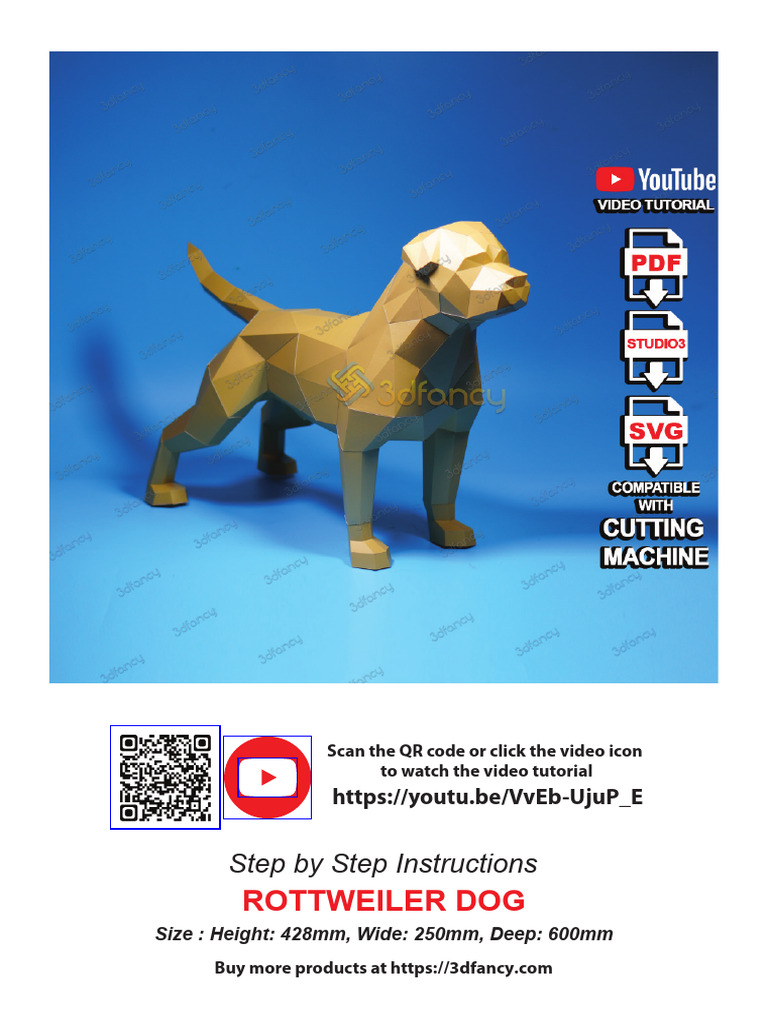 Origami Rottweiler: Step-by-Step Guide | PDF