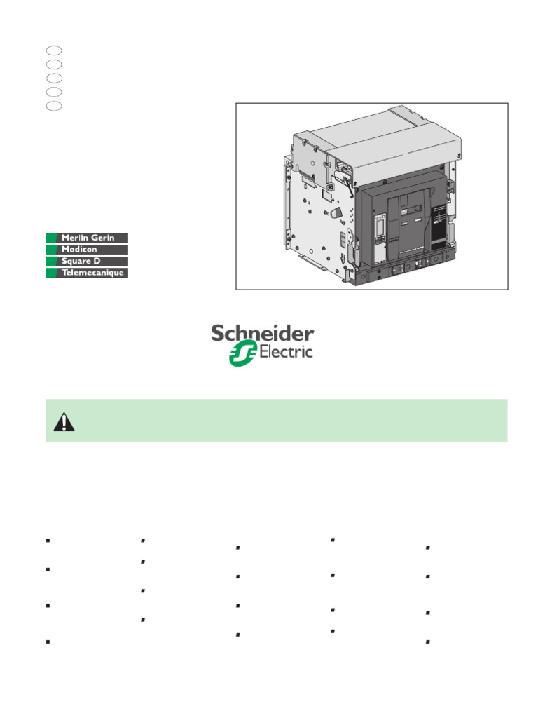 Interruptor Masterpact NW Manual de Instalacion | PDF | Rieles ...