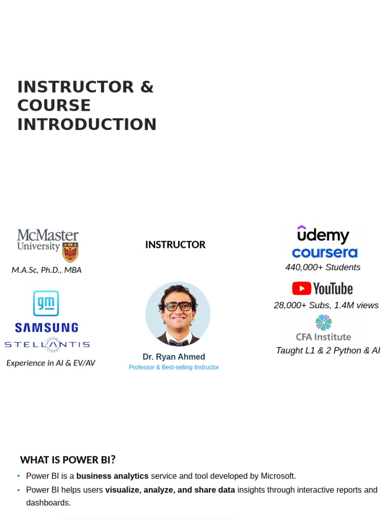 Module 1 - Power BI Introduction and Walkthrough | PDF | Information ...