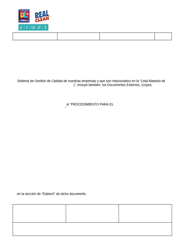 Procedimiento para Documentos SGC | PDF | Sistema de manejo de calidad
