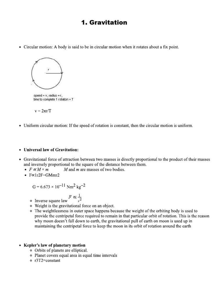 Gravitation | PDF