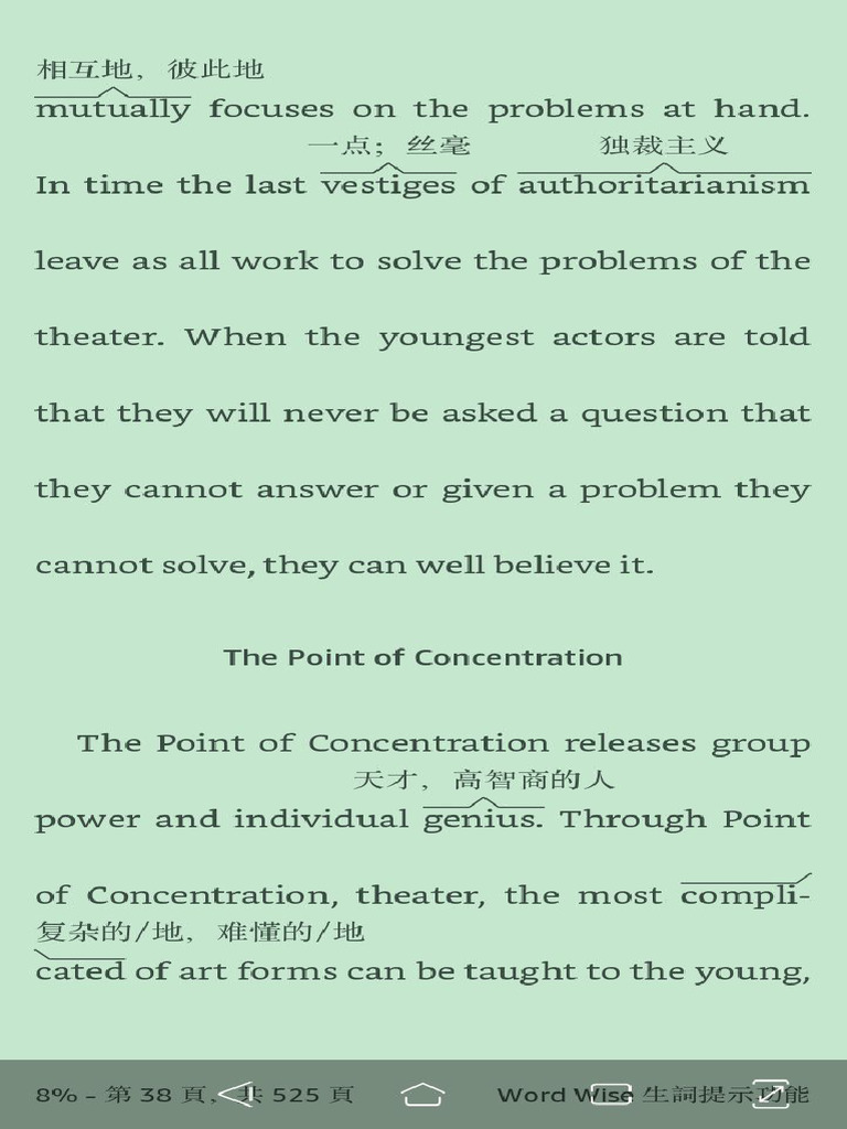 Point of Concentration From Viola Spolin Improvisation For The Theater ...