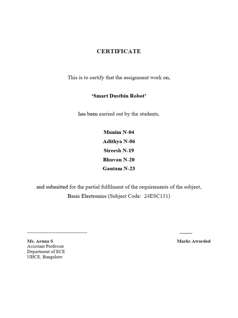 Sample Miniproject Report | PDF