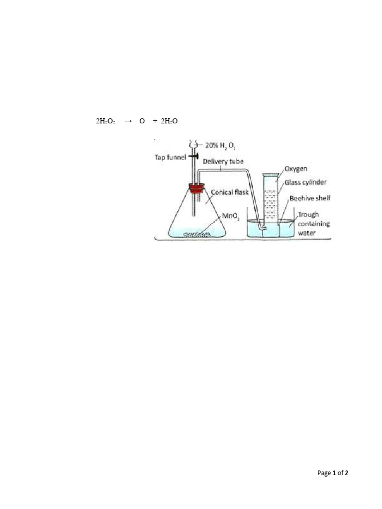 Note Preparation of Oxygen | PDF