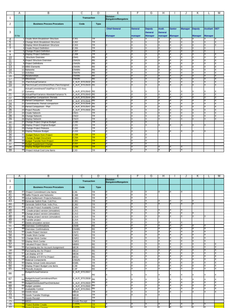 Roles & Authorizations - KIOCL-07.01.2023 | PDF | Projects | Business Process Management