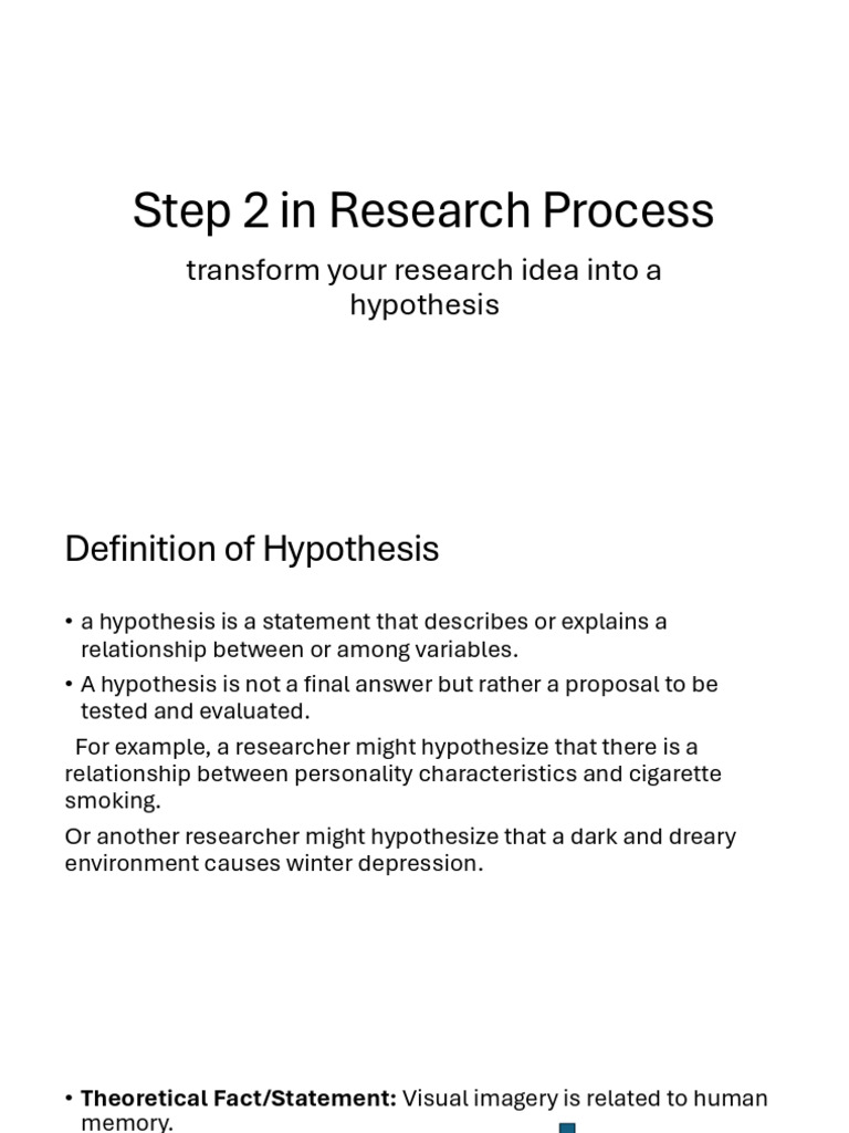 Creating Testable Hypotheses in Research | PDF | Hypothesis | Sampling ...