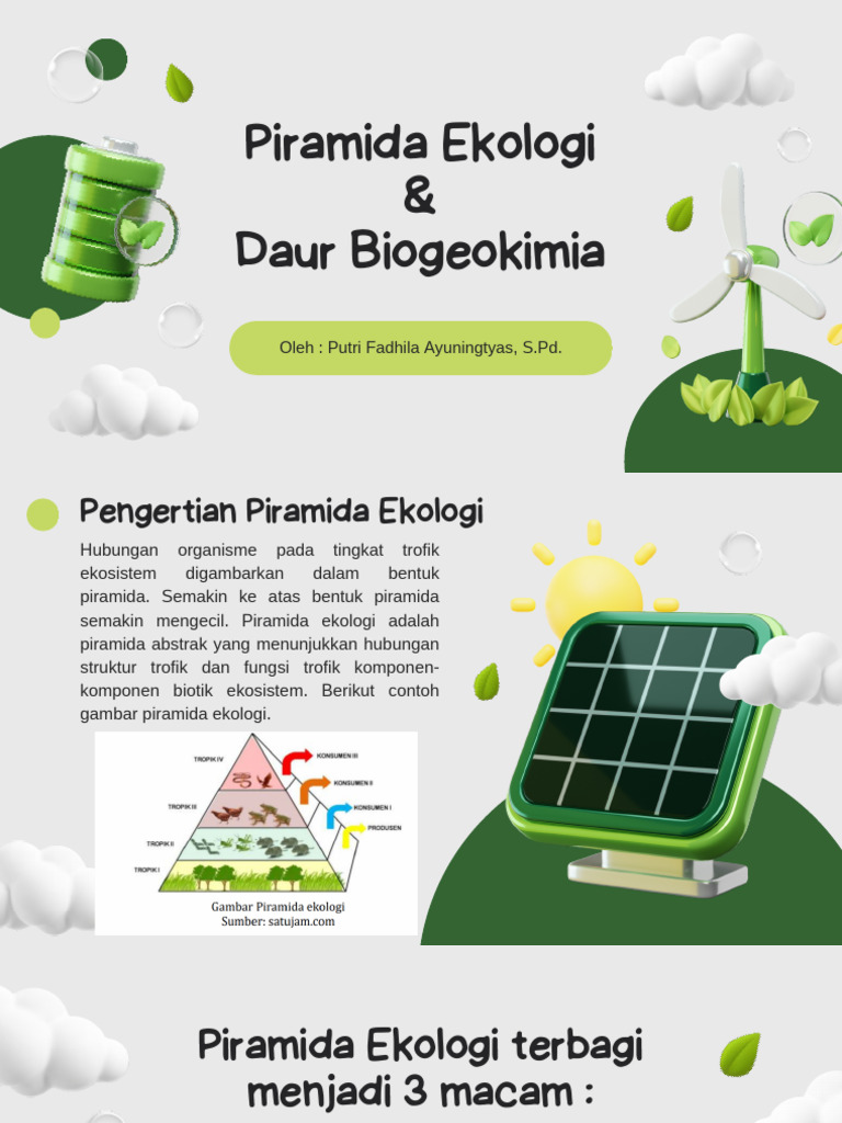 Piramida Ekologi & Daur Biogeokimia by Bu Putri | PDF