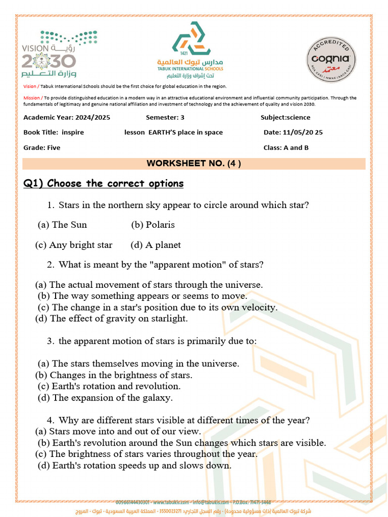 A Science 4 Question | PDF | Solar System | Planets