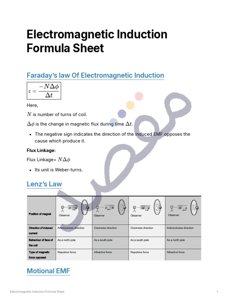 Electromagnetic Induction | PDF | Inductor | Electromagnetic Induction