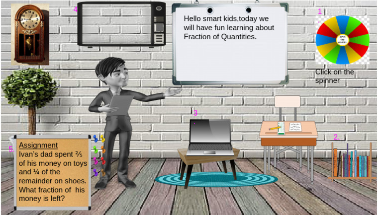 Tulip Maths BItmoji-Fraction of Quantities | PDF