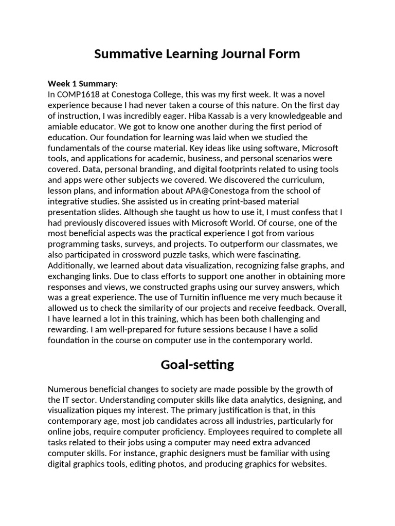 Summative Learning Journal Form 2 | PDF | Data Analysis | Graphics