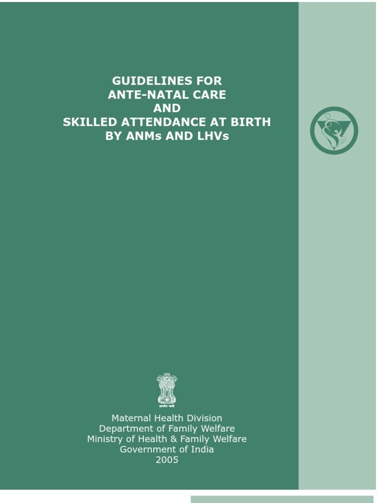 SBA MODULE Guideline For Antenatal Care | PDF | Maternal Death | Pregnancy