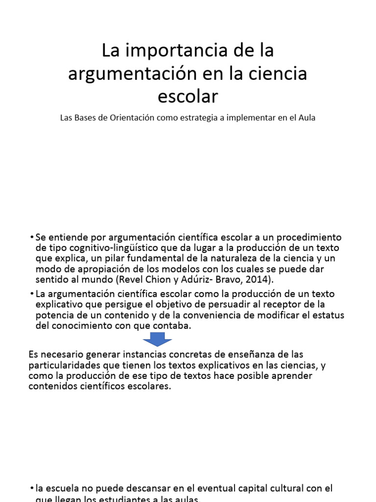 La Importancia de La Argumentaci-N en La Ciencia | PDF | Metacognición | Aprendizaje