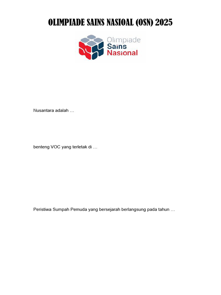 Soal OSN IPS SD | PDF