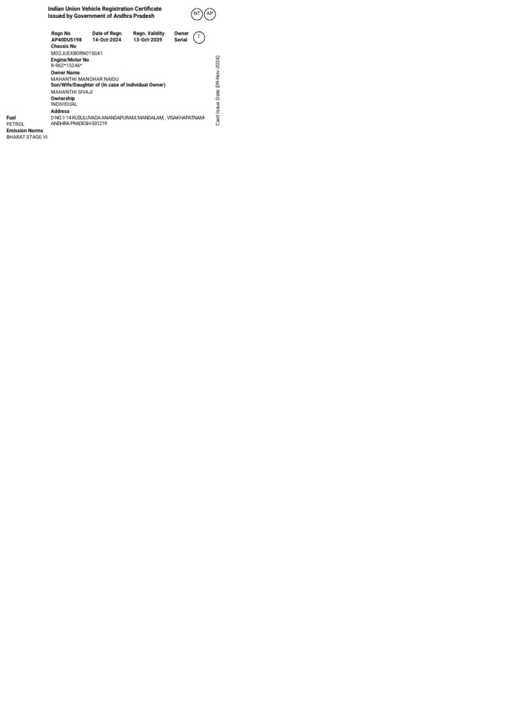 Vahan - Parivahan.gov - in Vahanservice Vahan Ui Onlineservice Form ...