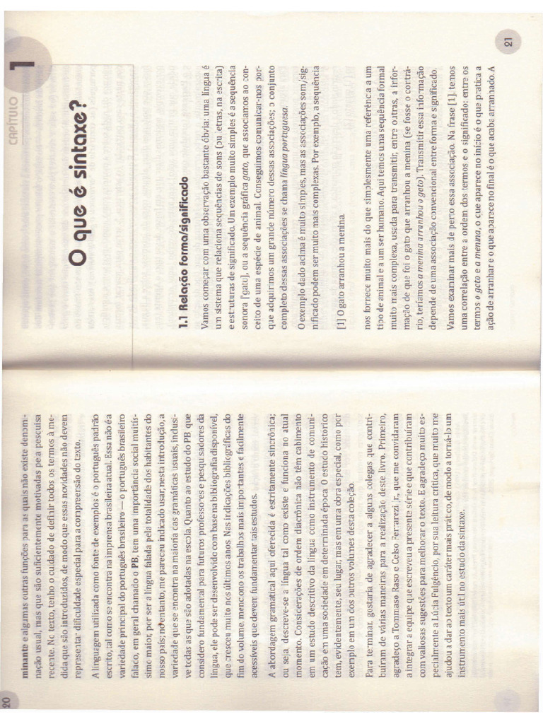 PERINI. O Que Sintaxe | PDF