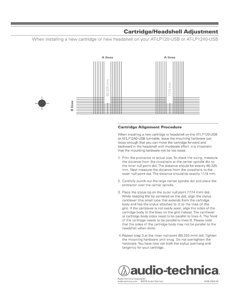 Protractor Audio Technica 01 | PDF