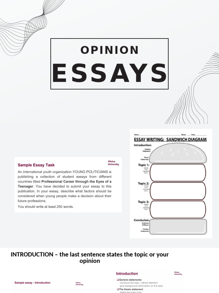 Opinion Essay Structure Guide | PDF