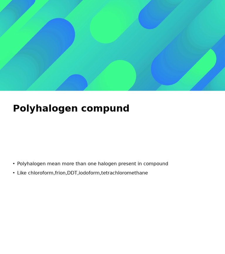 Polyhalogen Compund | PDF