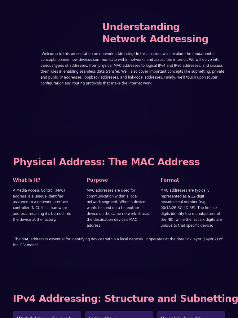 Understanding Network Addressing 1 | PDF | Ip Address | I Pv6