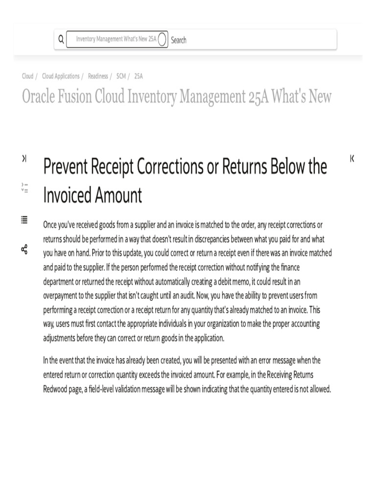 How To Prevent Receipt Corrections or Returns Below The Invoiced Amount ...