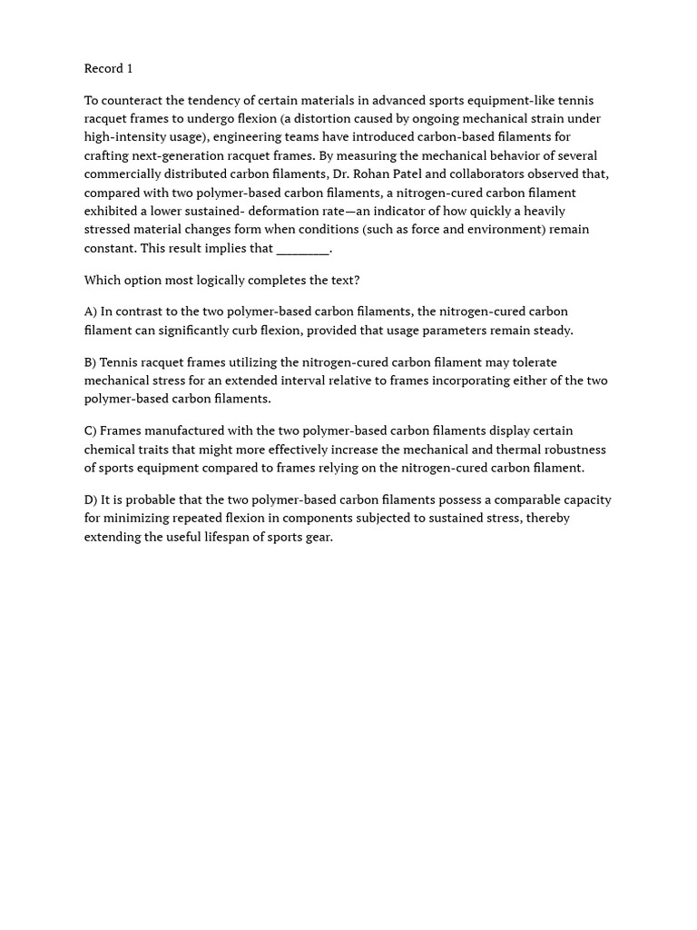 Record 1 | PDF | Narrative