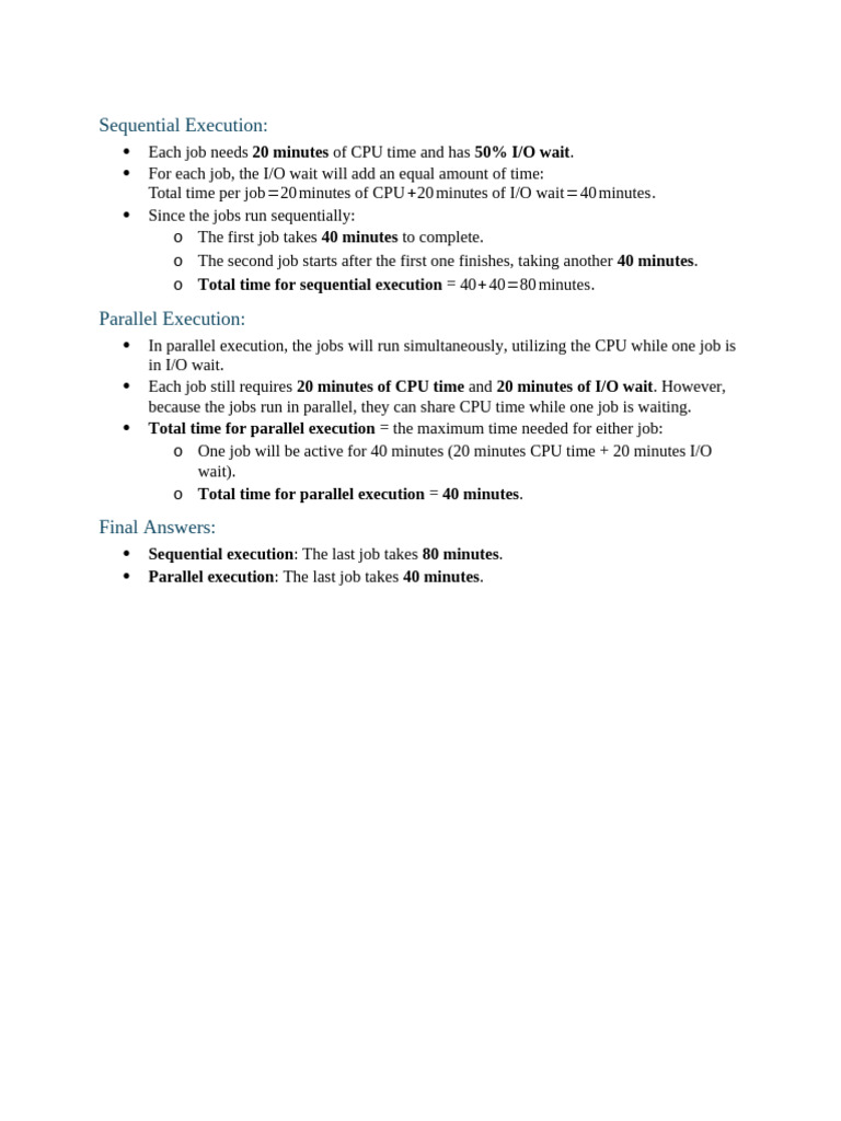 Sequential Execu | PDF
