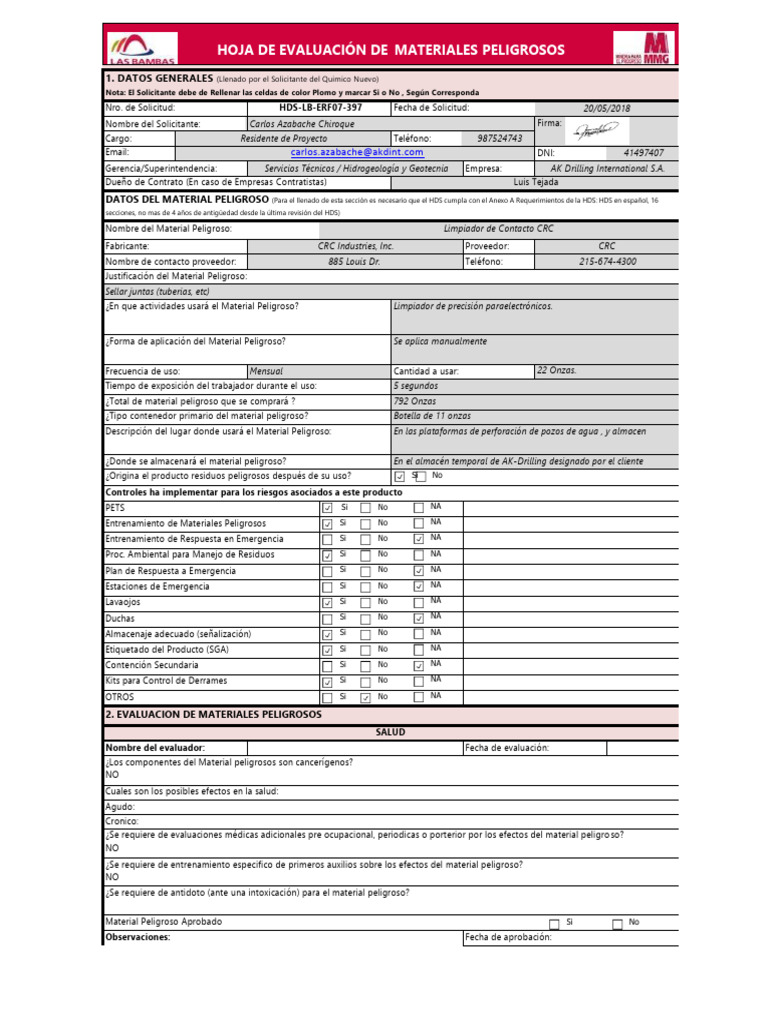 HDS LB ERF07 0397 Limpiador de Contacto | PDF | Agua | Ventilación (Arquitectura)