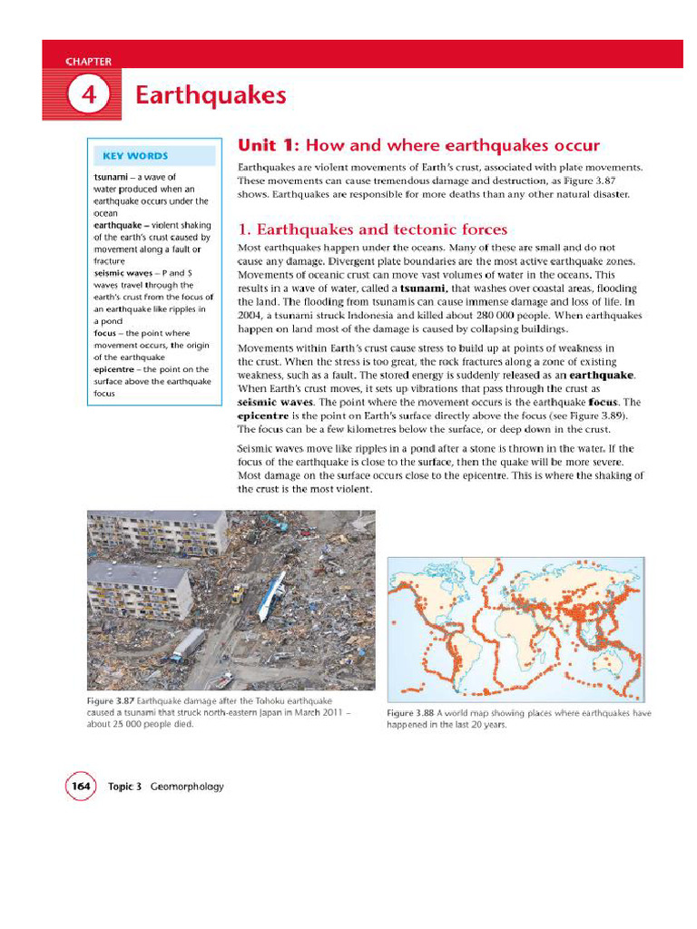 Grade 10-Term 2 - Week 8 - Earthquakes | PDF
