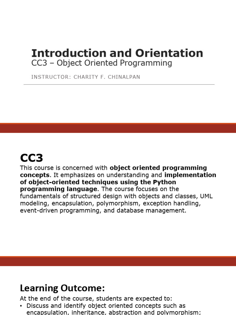 CC3 Introduction | PDF