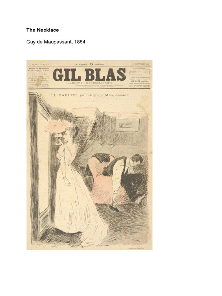 Guy de Maupassant-The Necklace | PDF