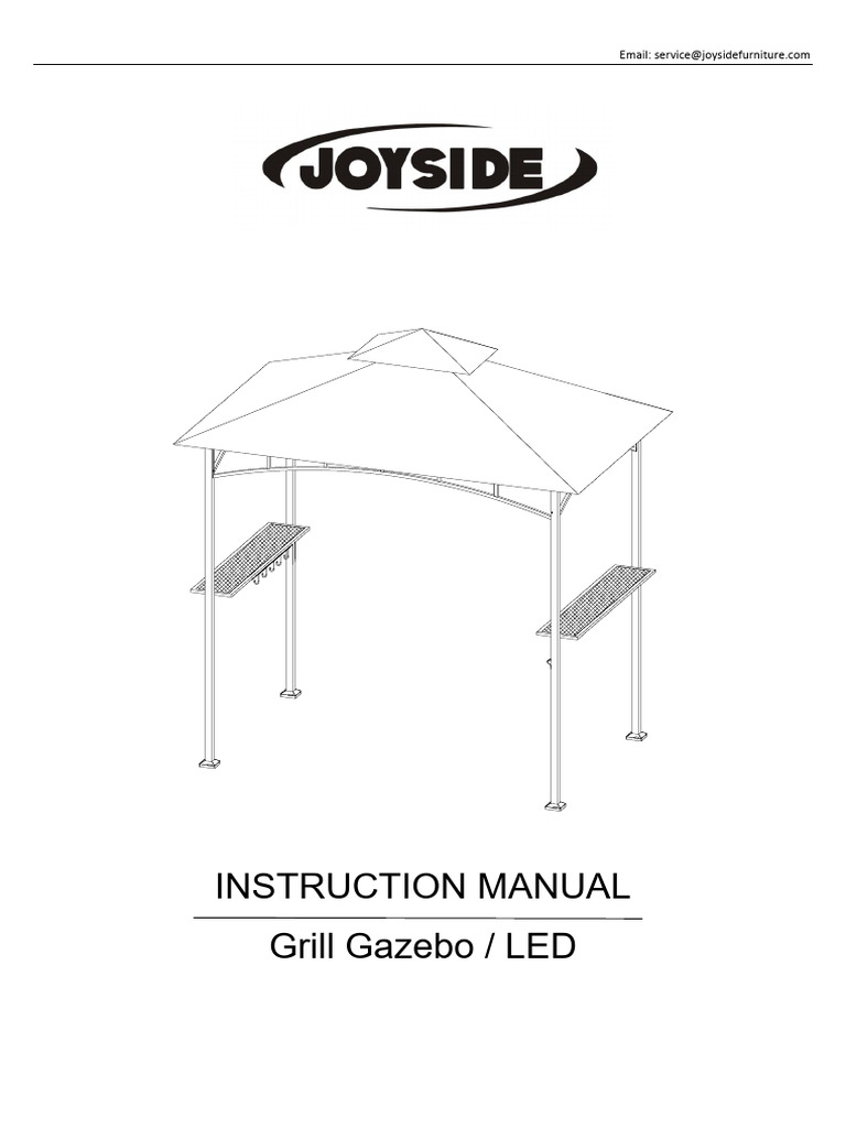 Grill Gazebo LED Assembly Manual | PDF | Rust | Paint