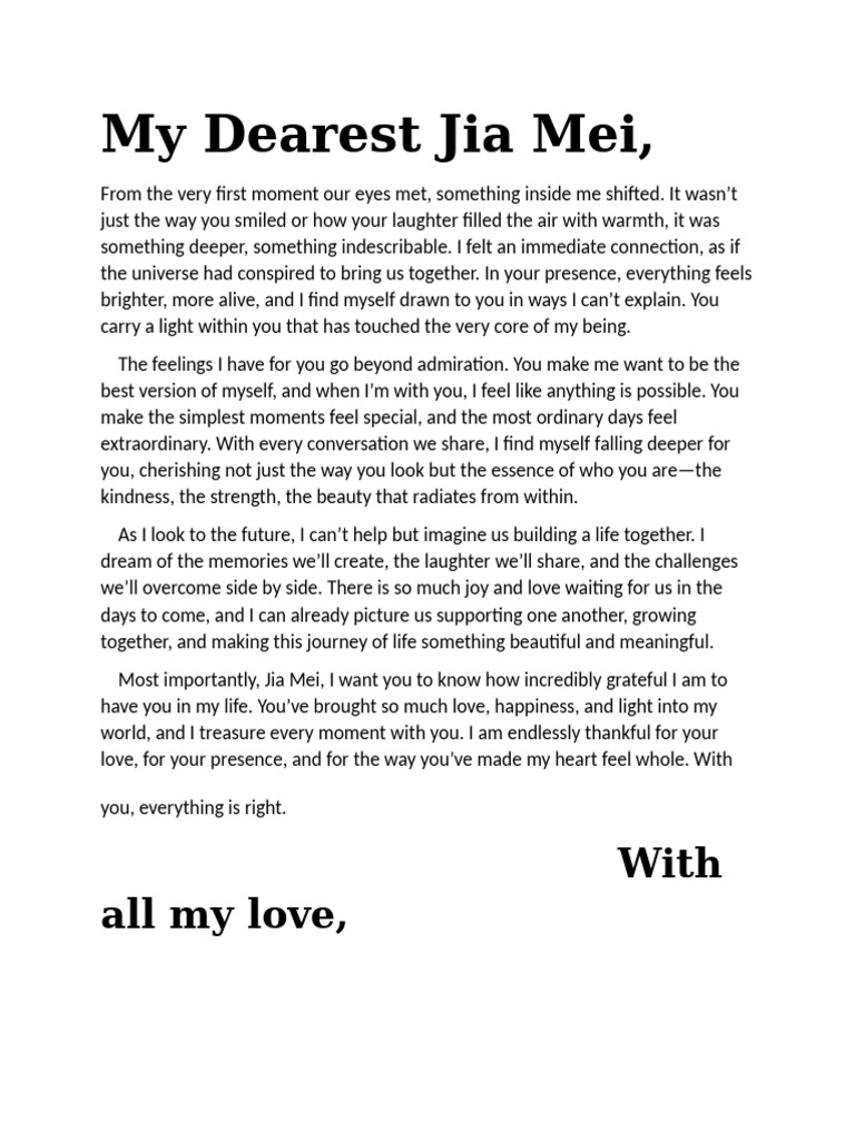Love Letter For Jiya | PDF